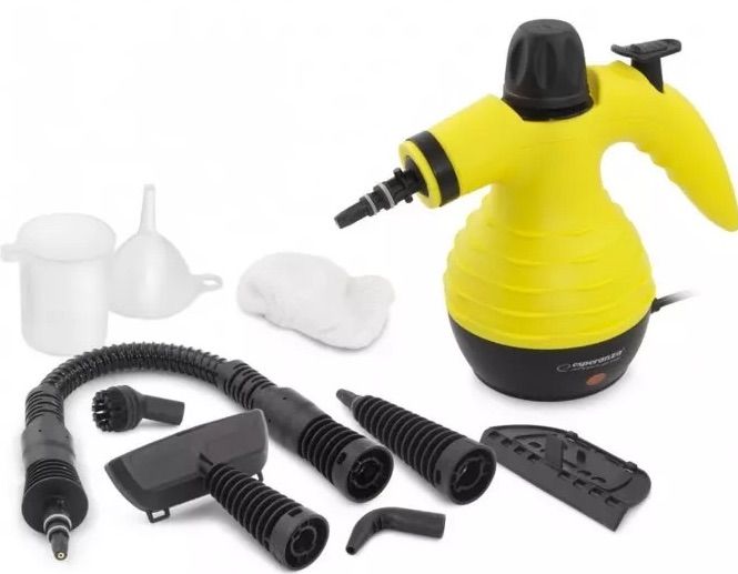 Aparat de curățat cu abur Esperanza - EHS001, 1050 W, 40 g/min, negru ...