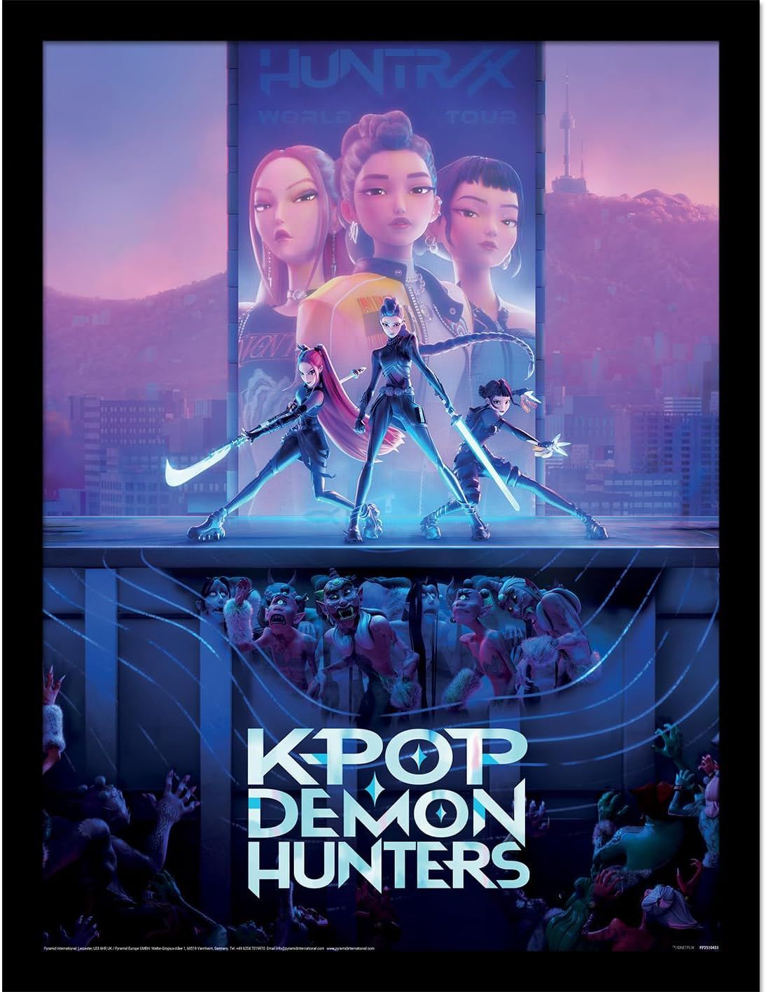 Poster cu ramă Pyramid Animation: KPop Demon Hunters - Movie Key Art ...