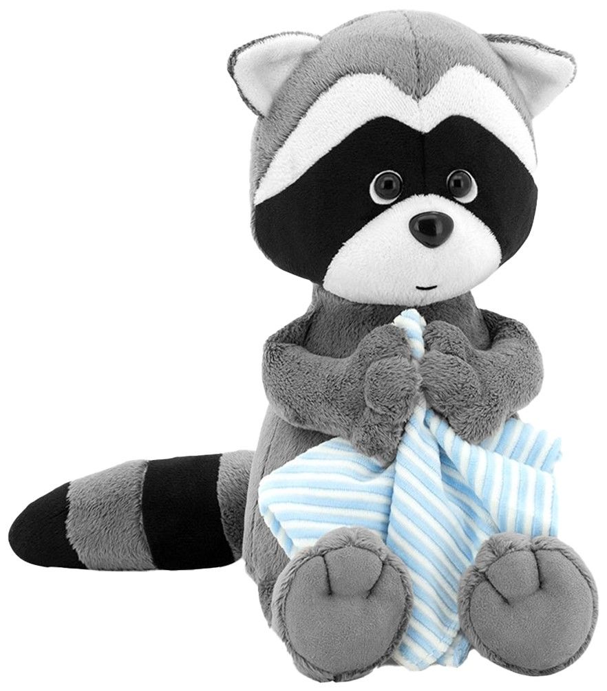 Jucărie de pluș Orange Toys Life - Denny ratonul, cu prosopul, 15 cm ...