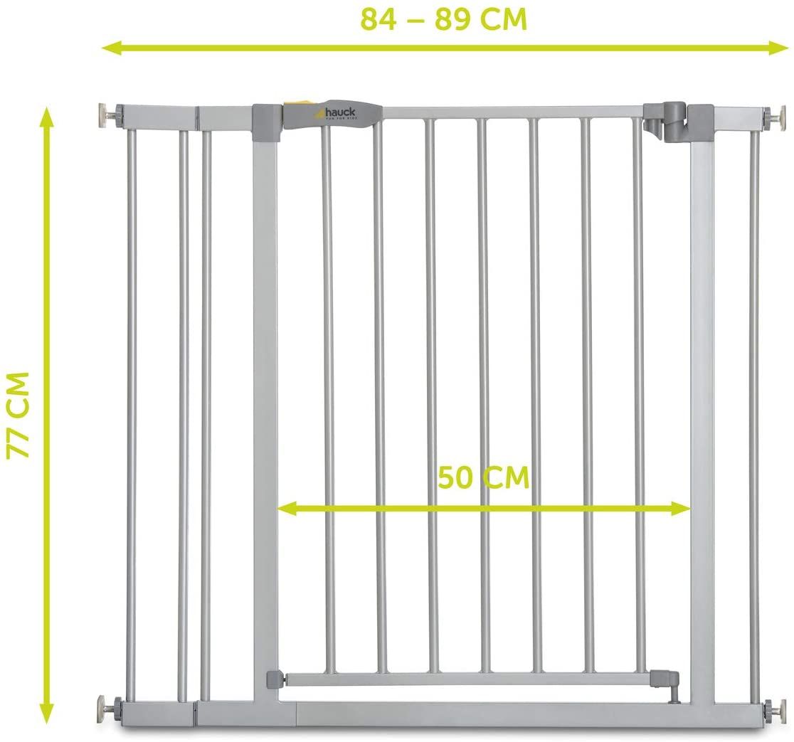 Gard de protectie copii Hauck -Stop N Safe 2,White, cu prelungire 9 cm ...