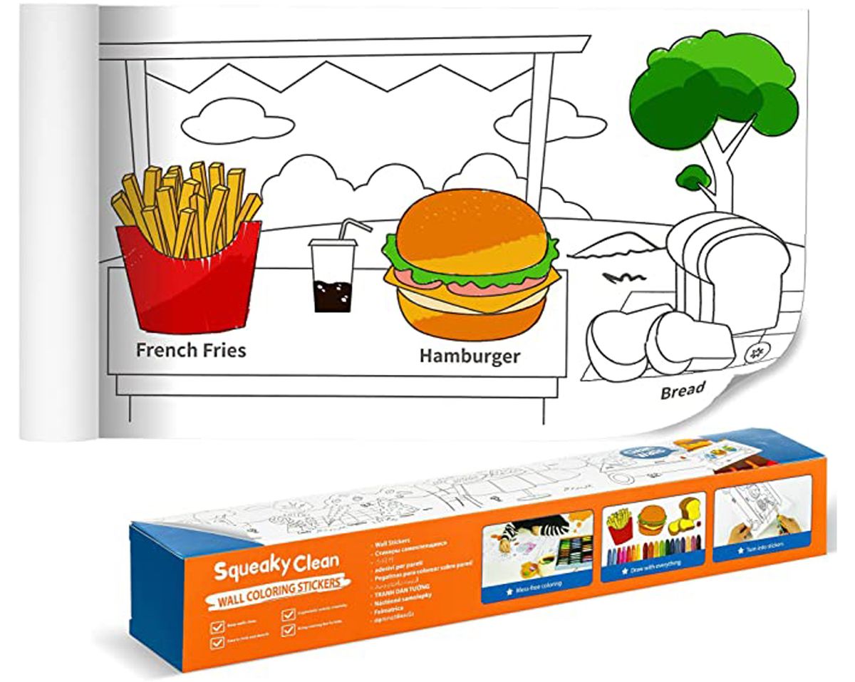 Rola de autocolant pentru colorat Y-Plus - Mâncare, 30 x 300 cm | Ozone.ro