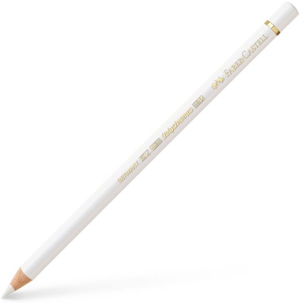 Creion colorat Faber-Castell Polychromos - White, 101 | Ozone.ro