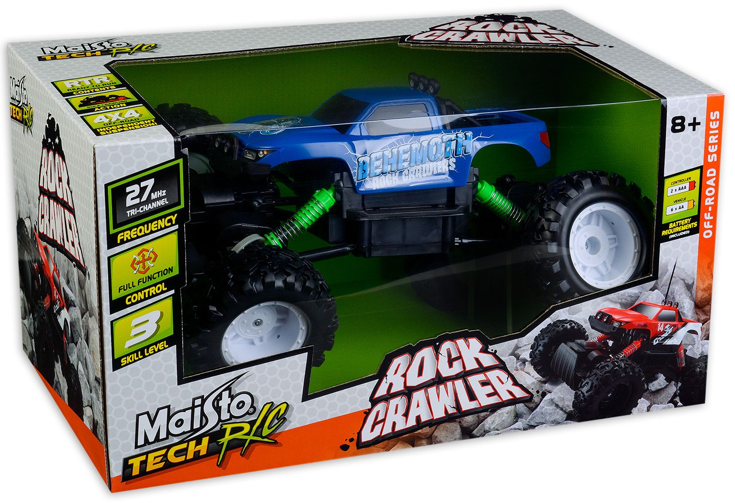 Jeep cu telecomanda Maisto Tech - Rock Crawler, albastru | Ozone.ro